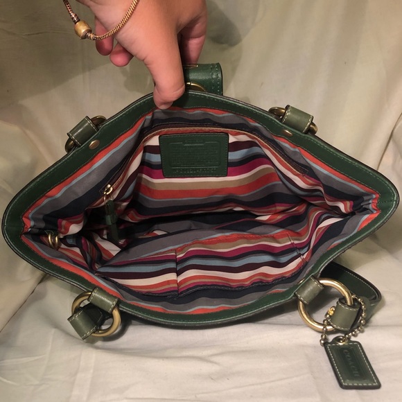 Coach | Bags | Coach Lily Legacy Turnlock Leather Tote | Poshmark